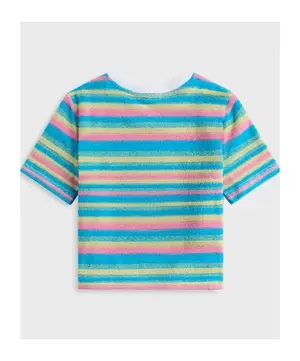 Casablanca Logo Striped Terry T-shirt