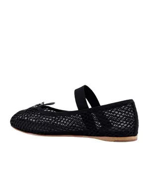 Miu Miu Mesh Round Toe Ballet Flats