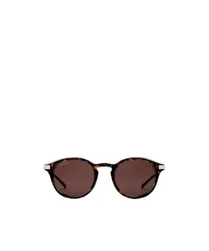 Gucci Round Frame Sunglasses - Red