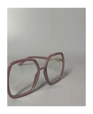Gucci Square Frame Eyeglasses With Metal Detail
