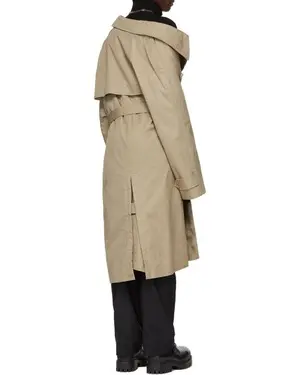 Balenciaga One-shoulder Trench Coat