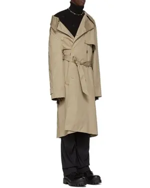 Balenciaga One-shoulder Trench Coat