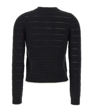 Marella Note Textured Knit Cardigan - Black