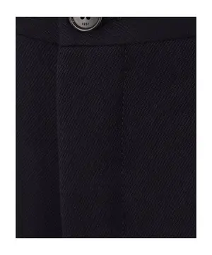 Incotex Tapered Trousers With Central Crimp - Black
