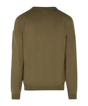 C.P. COMPANY Lens Detail Crewneck Sweatshirt - Green