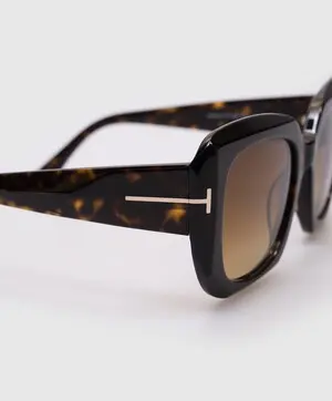 TOM FORD Logo Sunglasses - Black