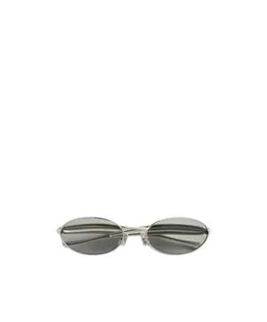 Bottega Veneta Oval Sunglasses - Silver