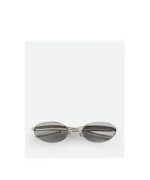 Bottega Veneta Oval Sunglasses - Silver