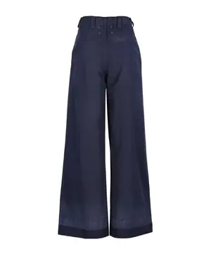 MAISON MARGIELA Wide-leg Pleated Trousers