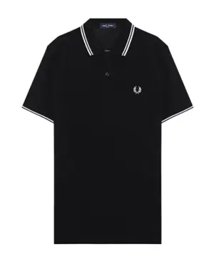 Fred Perry Embroidery Polo Shirt - Black