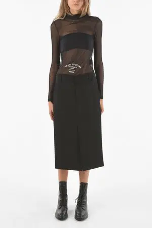 Balenciaga Panelled Midi Skirt