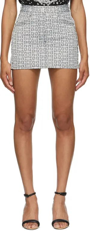 Givenchy 4g Jacquard Mini Skirt