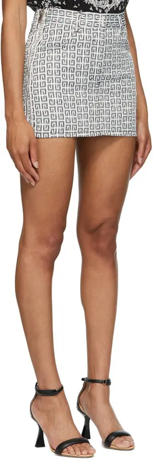 Givenchy 4g Jacquard Mini Skirt
