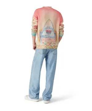 Casablanca The Great Wave" Printed Pullover - Pink