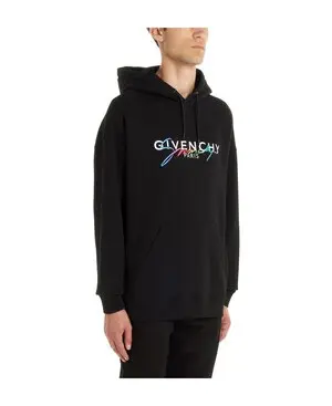 Givenchy Rainbow Logo Cotton Hoodie