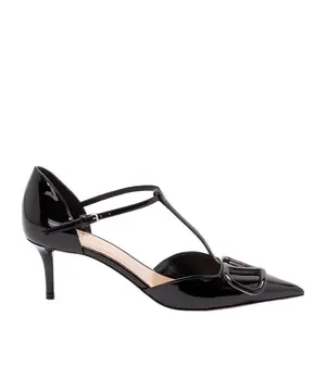 Valentino Garavani Vlogo Signature Slingback Pumps - Black