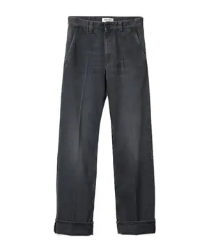 Miu Miu Logo Detailed Wide-leg Trousers