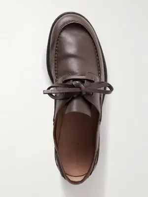 THE ROW Novus Sailor Leather Loafers - Brown