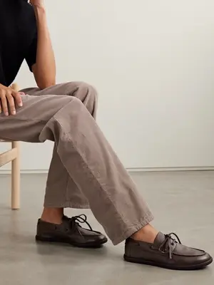 THE ROW Novus Sailor Leather Loafers - Brown