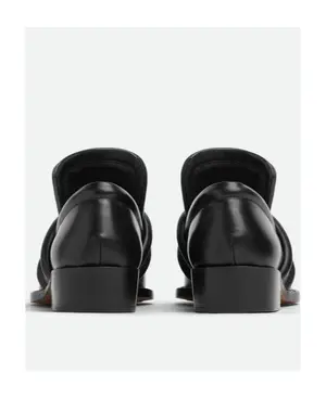 Bottega Veneta Pointed Loafers With Embossing