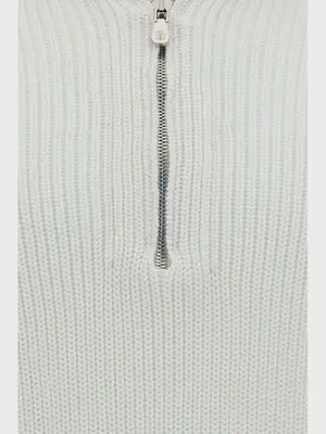 Brunello Cucinelli Half-zip Ribbed-knit Gilet