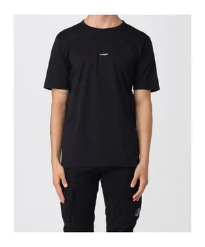 C.P. COMPANY Gasato Short Sleeved Logo Jersey T-shirt - Black
