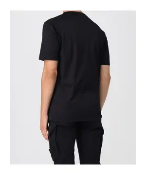 C.P. COMPANY Gasato Short Sleeved Logo Jersey T-shirt - Black