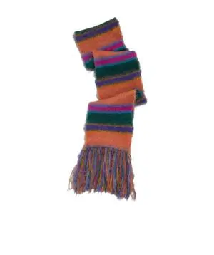 Marni Fringed Striped Scarf - Multicolor
