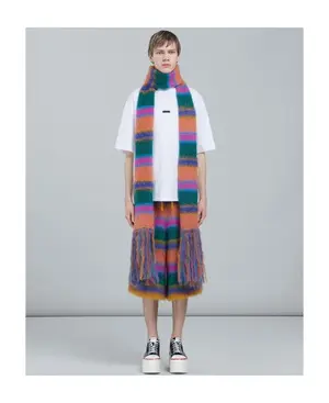 Marni Fringed Striped Scarf - Multicolor