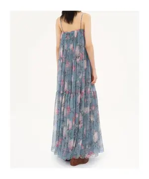 Chloé Sleeveless Floral Print Maxi Dress