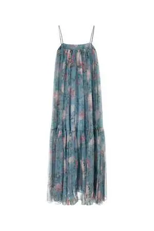 Chloé Sleeveless Floral Print Maxi Dress