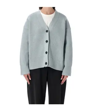 Studio Nicholson Whitt" Ribbed Cardigan - Gray