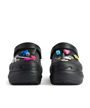 Balenciaga Jibbitz Charm Mules - Black