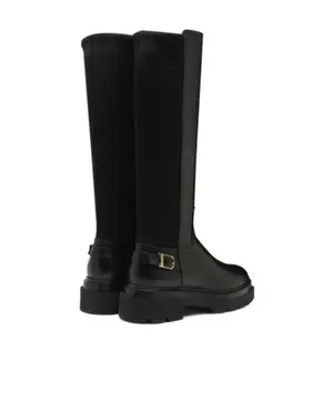 Santoni Panelled Knee-high Boots