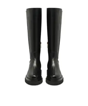 Santoni Panelled Knee-high Boots