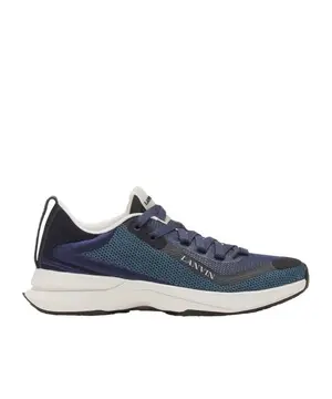 LANVIN Low Top Lace-up Sneakers - Black