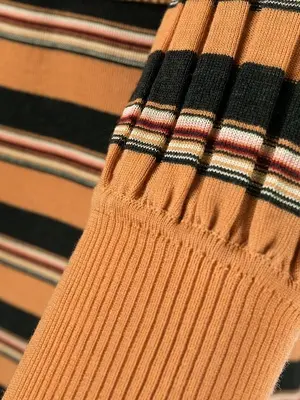 Chloé Knitted Striped Shirt Dress