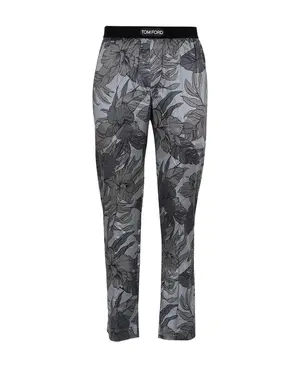 TOM FORD Logo Printed Pajamas - Black