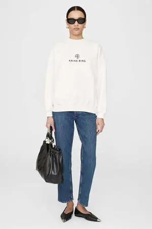 ANINE BING Jaci Logo Printed Sweatshirt