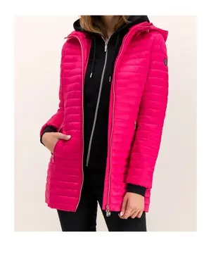 EA7 Quilted Long Sleeve Hooded Jacket