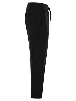 Brunello Cucinelli Embellished Drawstring Track Trousers - Black