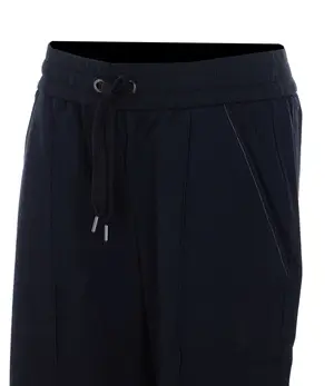 Brunello Cucinelli Embellished Drawstring Track Trousers - Black