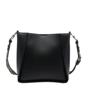 Stella McCartney Mini Crossbody Bag With Logo Detail - Black