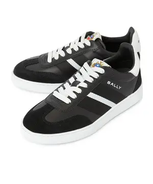Bally Round Toe Lace-up Sneakers - Black