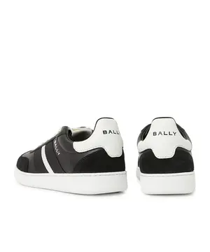 Bally Round Toe Lace-up Sneakers - Black