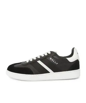Bally Round Toe Lace-up Sneakers - Black