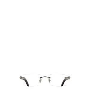 Cartier Rimless Rectangular Eyeglasses - White