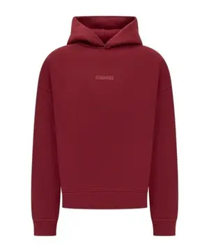 Dsquared2 Logo Patch Hoodie - Red