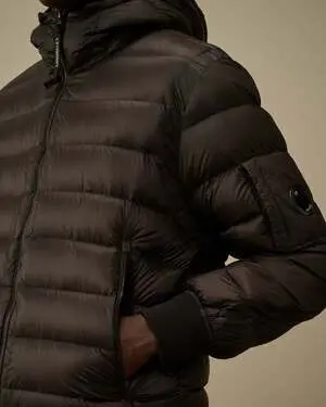 C.P. COMPANY D.d. Shell Hooded Down Jacket - Black
