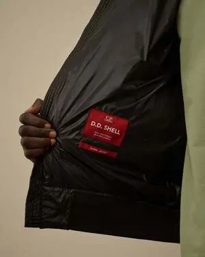 C.P. COMPANY D.d. Shell Hooded Down Jacket - Black